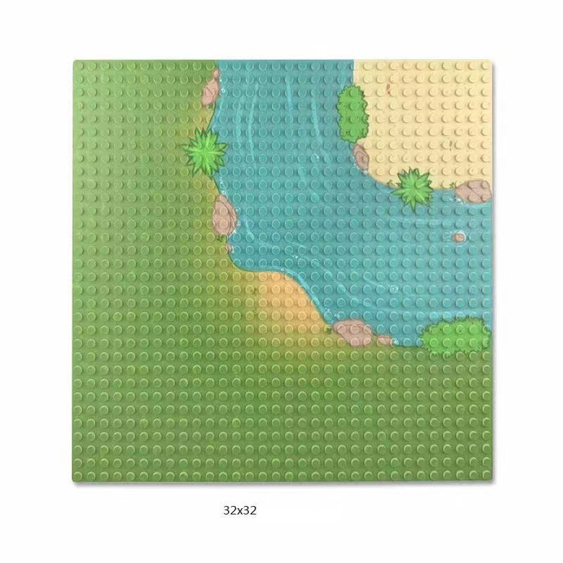 Creative Blocks Base Plate 32*32 Dots Building Blocks Baseplate Beach ...