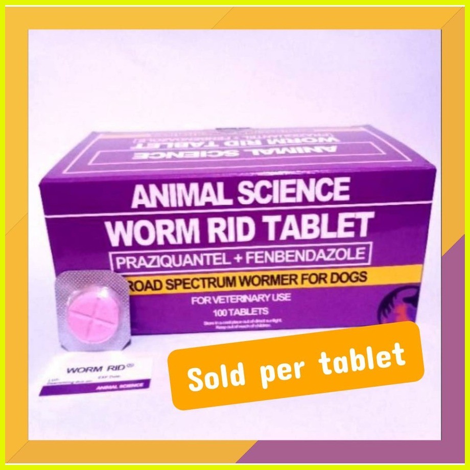 § Animal Science WormRid Tablets With Free Sticker (sold per tablet/per ...
