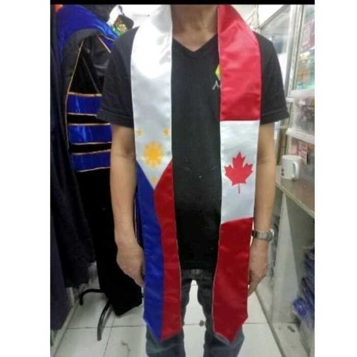 Philippine And 2024 Canada Flag Inspired Graduation Stole Sash For Sale ...