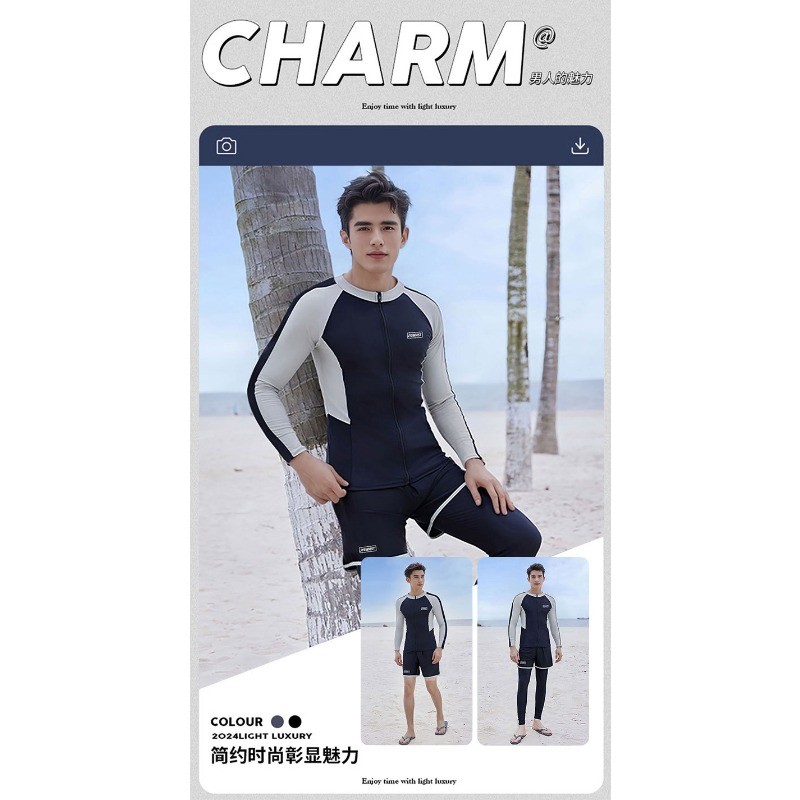Ready Stock Men's Swimsuit Diving Suit Surfing Suit Diving Suit ...