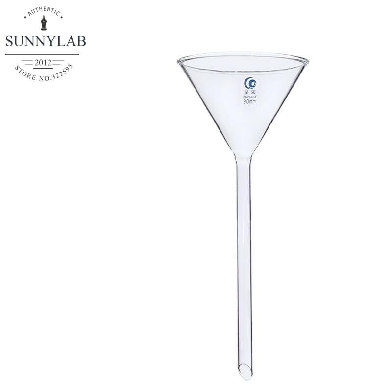 [COD]1-4pcs All Sizes 50mm To 150mm Lab Long Stem Triangle Funnel ...