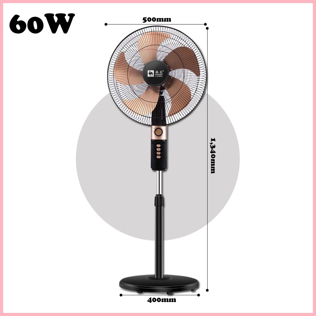 CAMEL Stand Fan 20 inches 60Watts 5 Leaf Blade Camel Stand Fan | Shopee ...