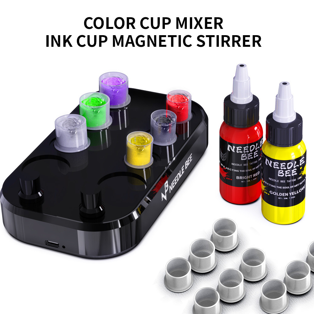 Professional Tattoo Ink Cup Magnetic Stirrer Ink Pigment Stirrer ...