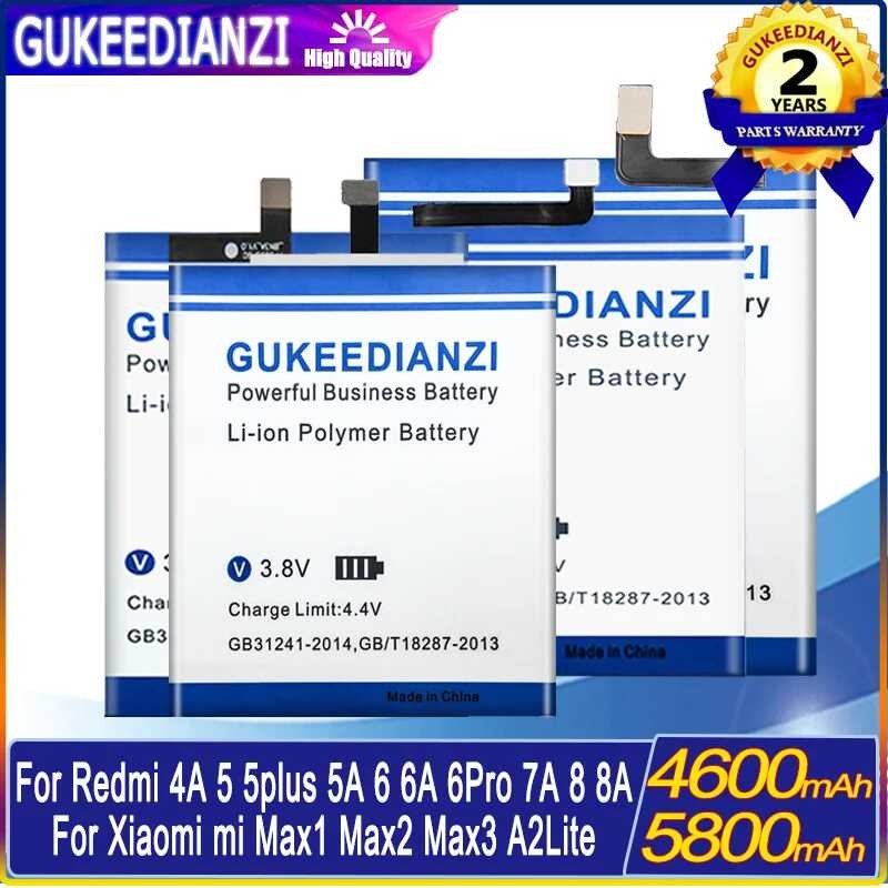 BM51 BN44 f70 BN34 BN30 BN47 Battery For Xiaomi mi Max 1 2 3/mi A2 Lite ...