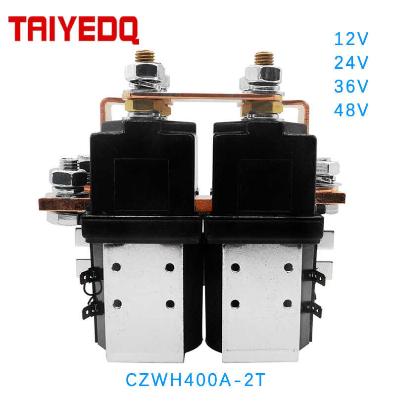 SW202 400A Rail Car Vehicles Electric Forkli DC Contactor 12V 24V 36V ...