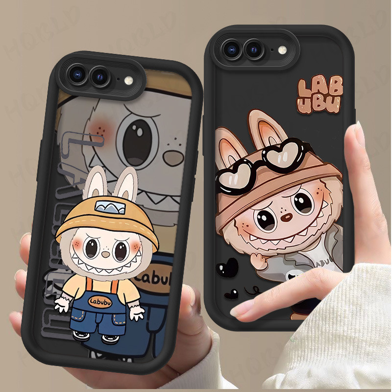 Cartoon New Cute Labubu case For iphone 7 8 6 Plus case XS XR X 11 12 ...