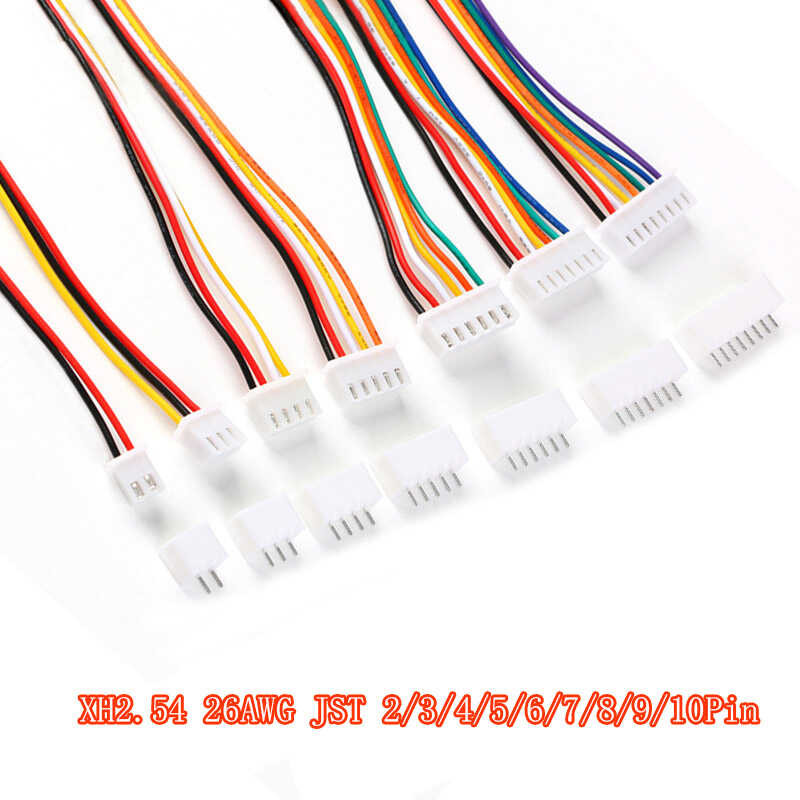 JST XH2.54 10Sets XH 2.54mm Cable Connector 2/3/4/5/6/7/8/9/10 Pin ...