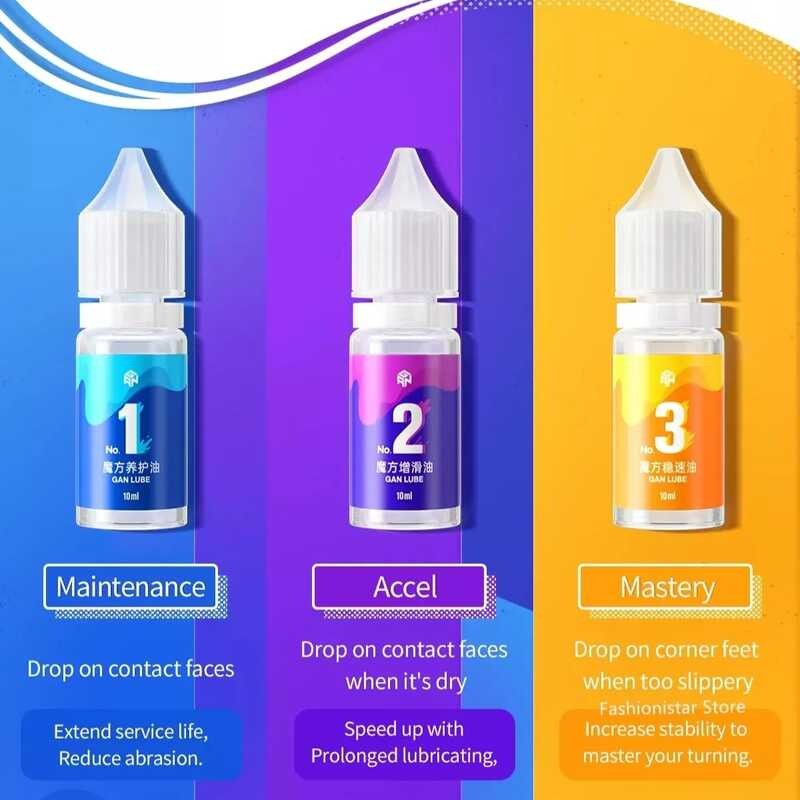 ZXH GAN Cube Oil Lubricating Oil Standard Lube For Cube GAN Stand Toys ...