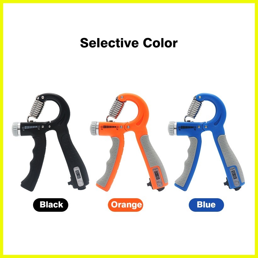 ⊕ Adjustable Hand Gripper Strength Trainer Forearm Strengthener ...