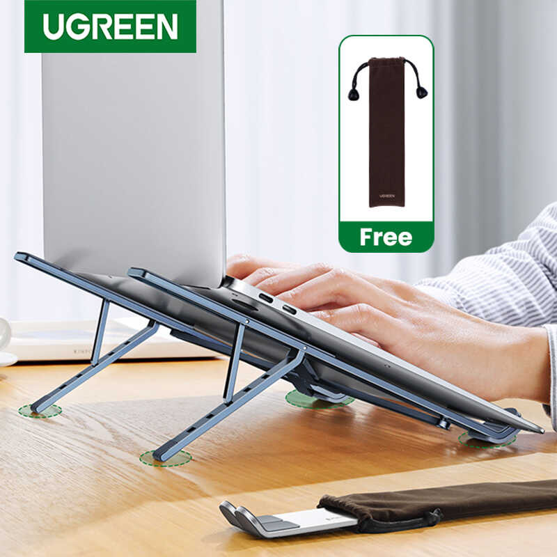 UGREEN For Air Foldable Aluminum Vertical Notebook Laptop Support Book ...
