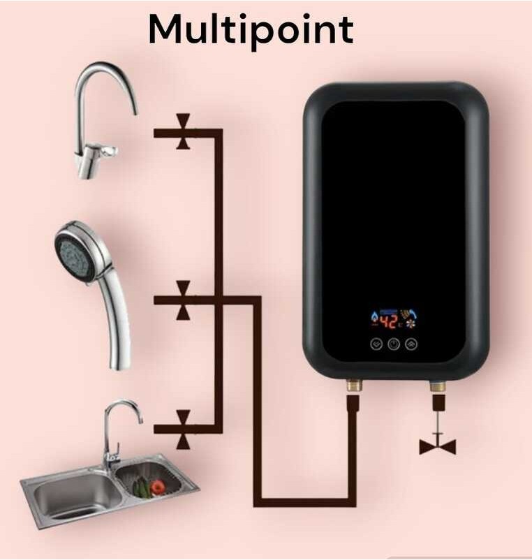 Water Multipoint Heater Bathtub, Kitchen, 5Years Warranty With Built-In ...