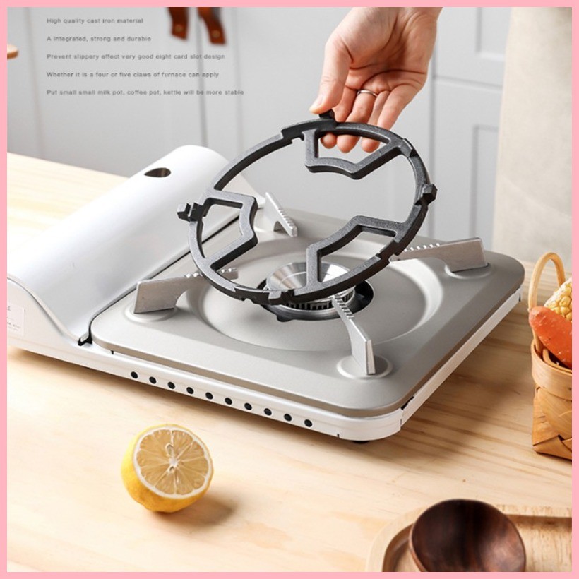 ♟ Wok Pan Stand Supports Rack Cast Iron Burners Stove Cookware Ring Gas ...