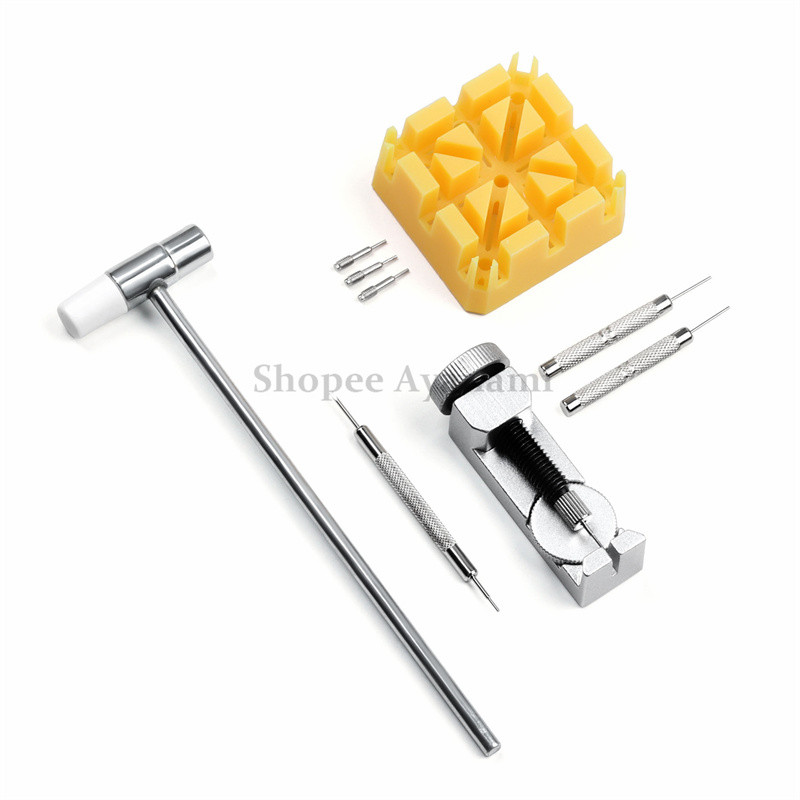 6/9 Pcs Watch Link Chain Removal Tool Hammer Punch Pins Strap Holder ...