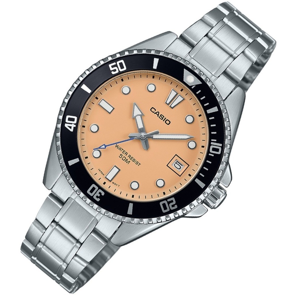 Casio MDV-10D-4A2 Analog Stainless Steel Strap Watch for Men | Shopee ...