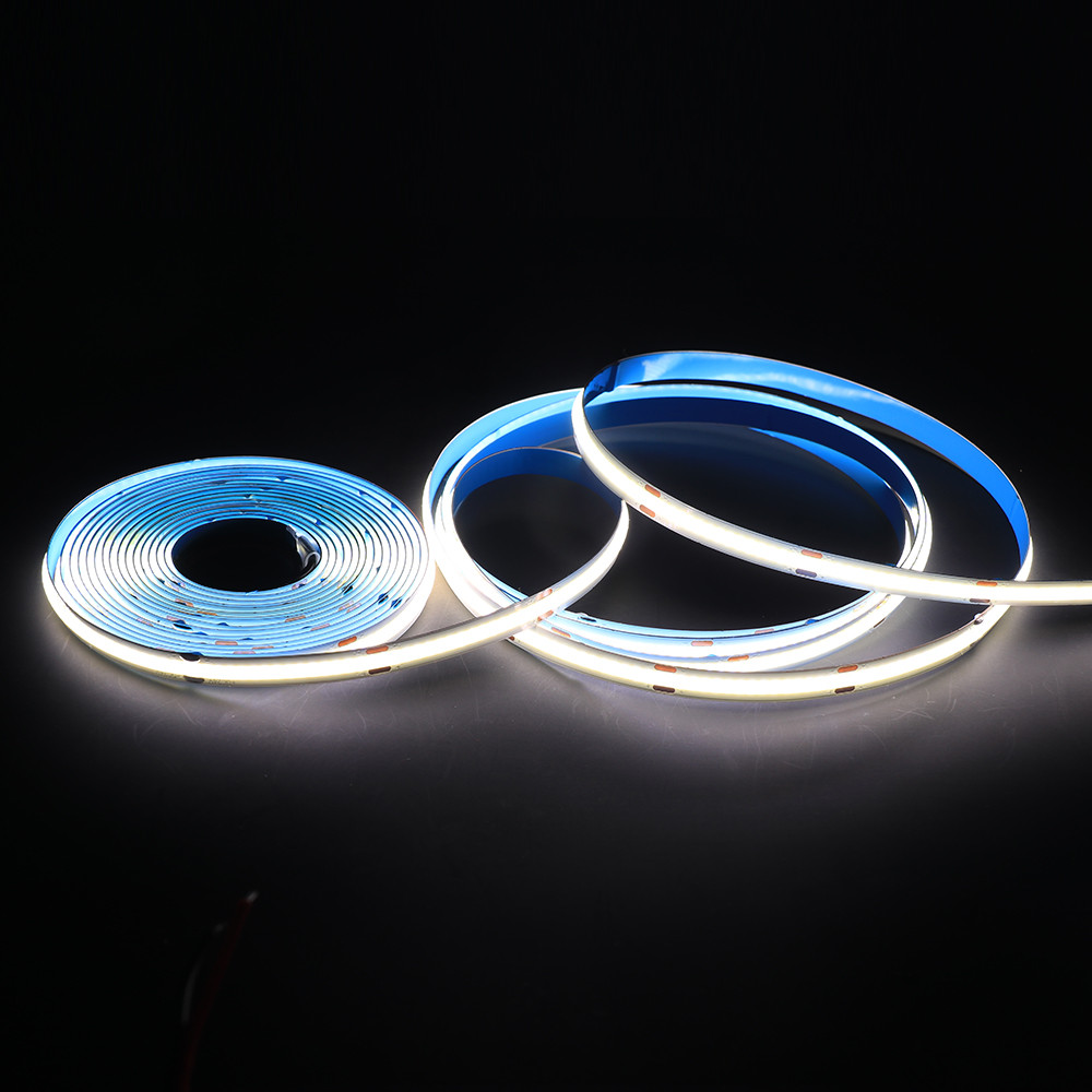 DC 12/24V 320/384/480/528 LED Tape 5M Flexible COB Strip Light Flexible for Home | Shopee ...