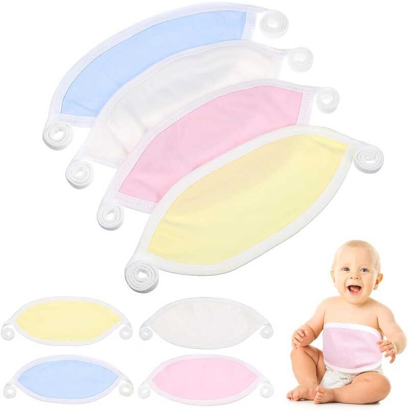 8 Pcs Band Cotton Infant Umbilical Cord Bands for Baby Belly Protector ...