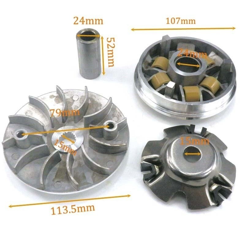 Motorcycle GY6 125 150 Pulley Set With Drive Face And Bola Moped ...