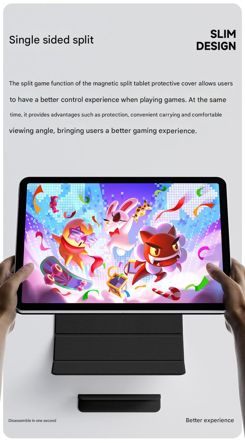 KENKE Case Detachable 3-in-1 case Magnetic Case Pencil bag For iPad Pro ...