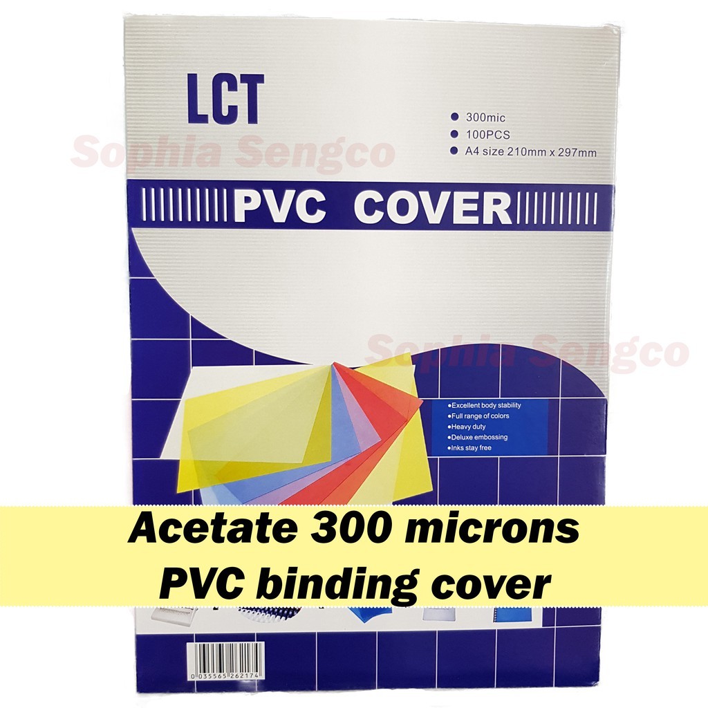 Acetate PVC Binding Cover 300 Microns Faceshield LCT brand | Shopee ...