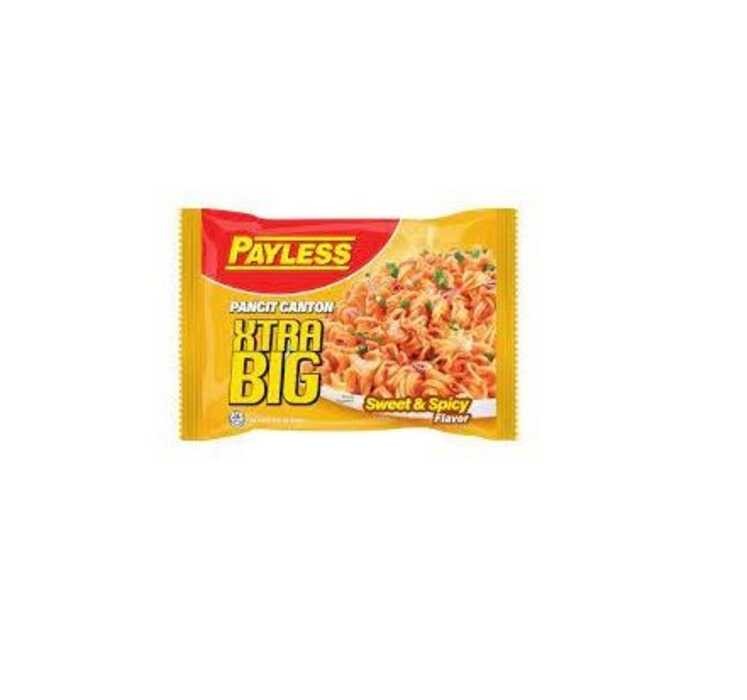 Payless Xtra Big Sweet & Spicy Pancit Canton Multipack 125G - Premium ...