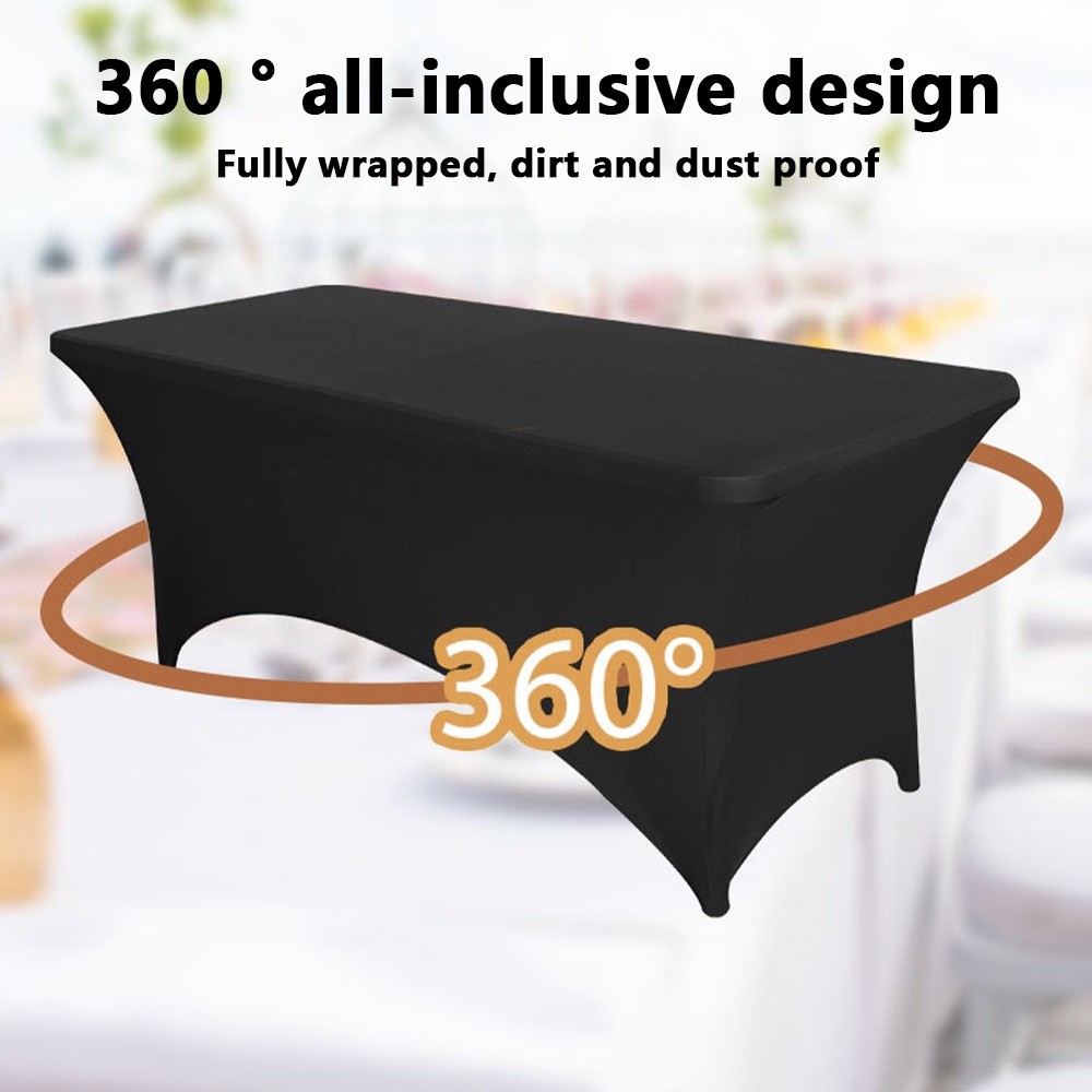 Multi-color Hotel flexible tablecloth rectangular elastic bar cocktail ...