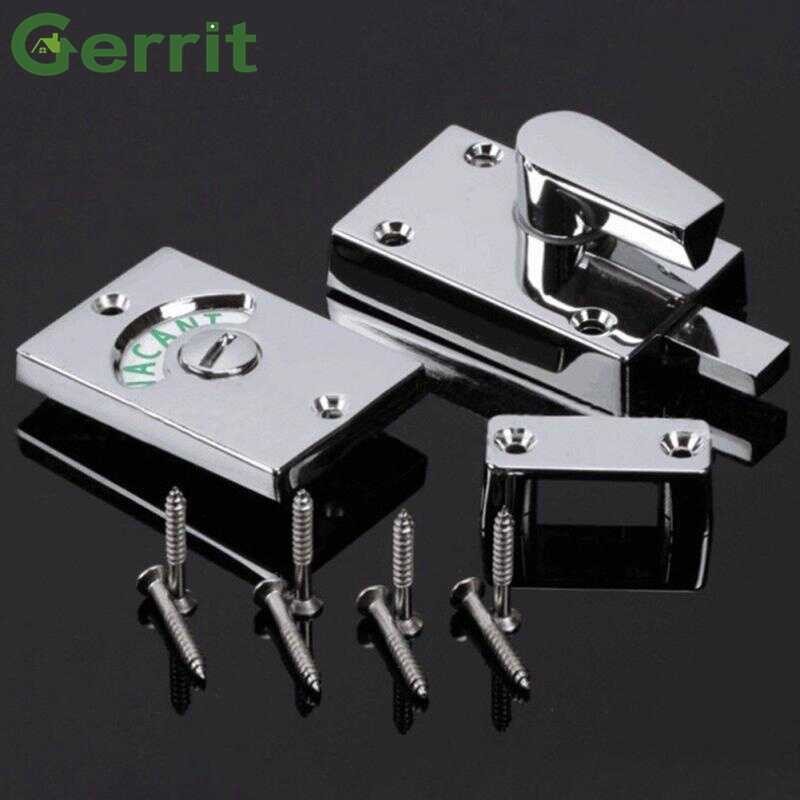 Privacy Latch Vacant Engaged Door Lock Toilet Shower Cubicles Bathroom ...