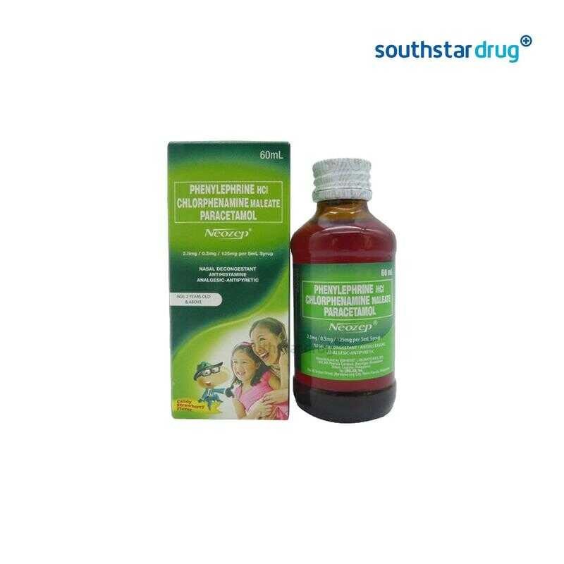Neozep Ages 2 Years Old And Above 60Ml Syrup | Shopee Philippines