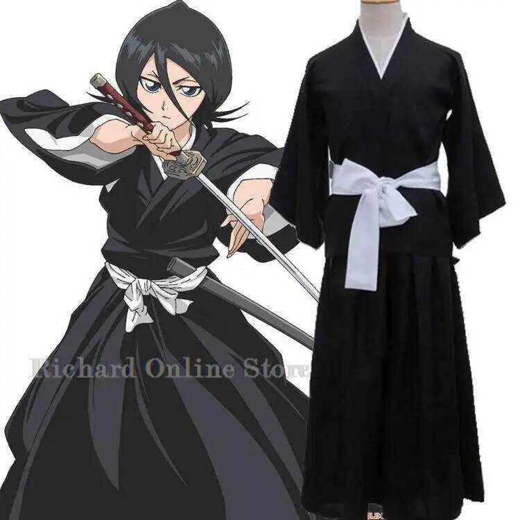 Xj Full Outfit Costumes Anime Cosplay Bleach Rukia Kurosaki Ichigo Die ...