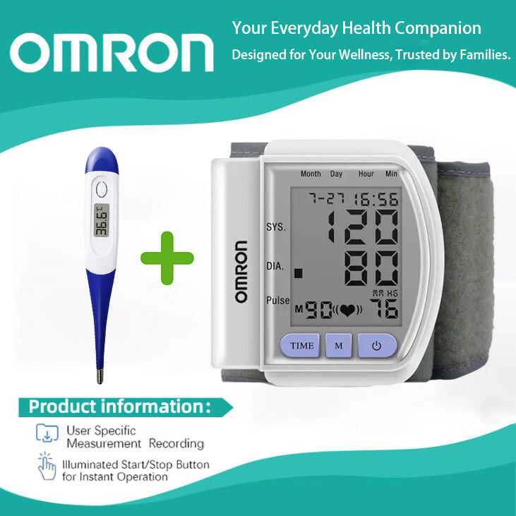 5B0 Omron Portable Digital Wrist BP Monitor Fully Automatic Blood ...