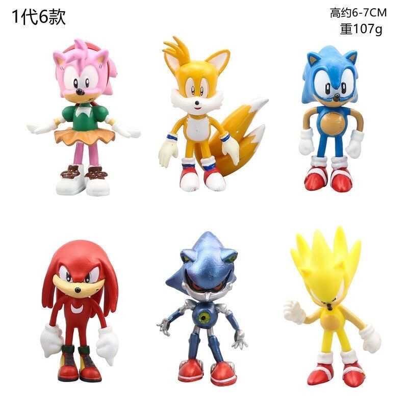 Super Sonic Sonic Mouse 6 Models 3rd Generation PSP Game Figurine ...