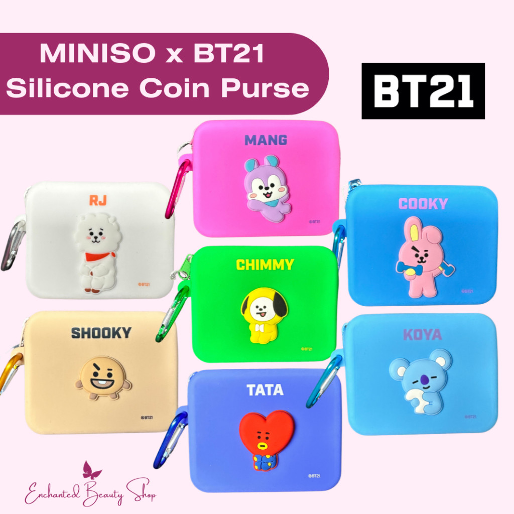 MINISO x BT21 Dopamine Silicone Coin Purse | Shopee Philippines