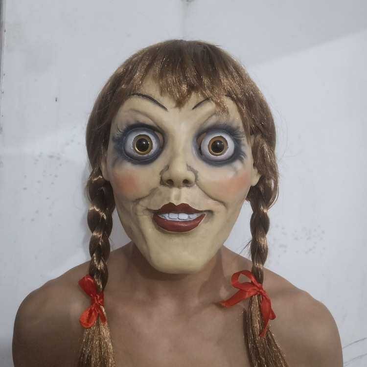 Halloween Headgear cosplay Ghost Doll Home Props Horror Ghost Doll ...
