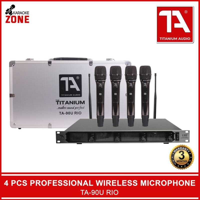 Titanium Audio TA 90U PRO / Wireless Microphone Professional 4Pcs ...