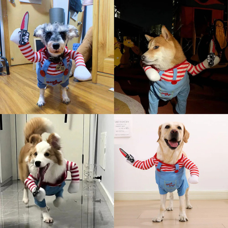 Dog Cosplay Costume For Small Medium Large Dogs Cats Halloween Party ...