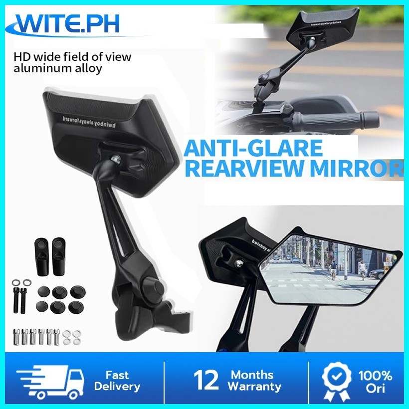 Motorcycles V8 Rearview Mirror Full Alloy Side Mirror Non Graded HD ...