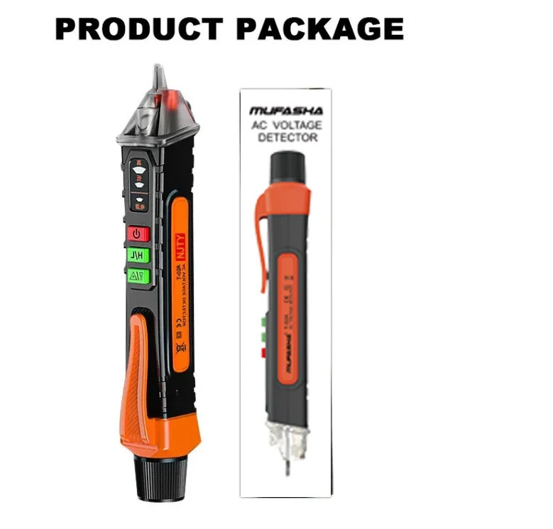 Non-Contact Voltage Detector Electrical Pen AC Voltage Tester Smart ...