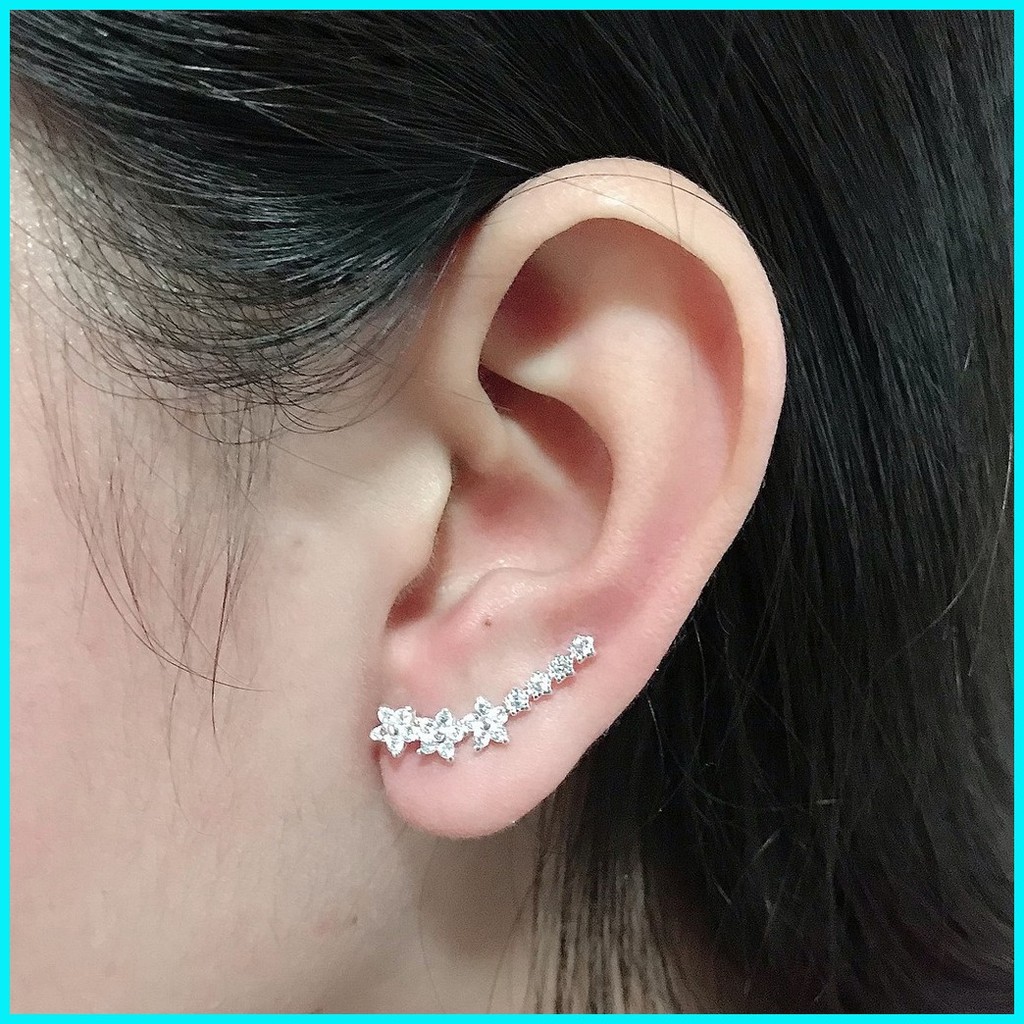 Morning Star Silver BE145 925 Italy Silver Ear Cuffs For Women Elegant ...