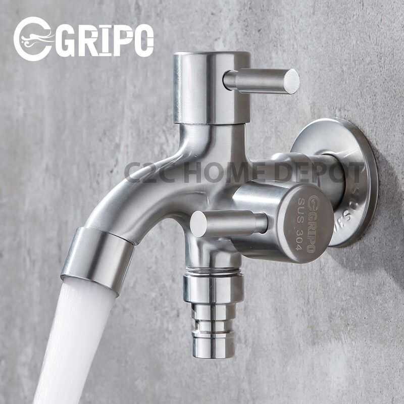 GRIPO Sus304 Stainless 2 Two Way Faucet 192 | Shopee Philippines