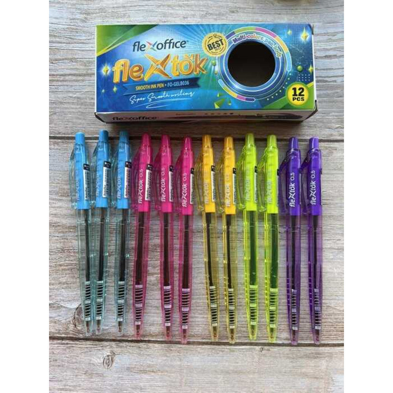 285 Flextok Colored Barrel Black Ink 0.5M 12Pcs | Shopee Philippines