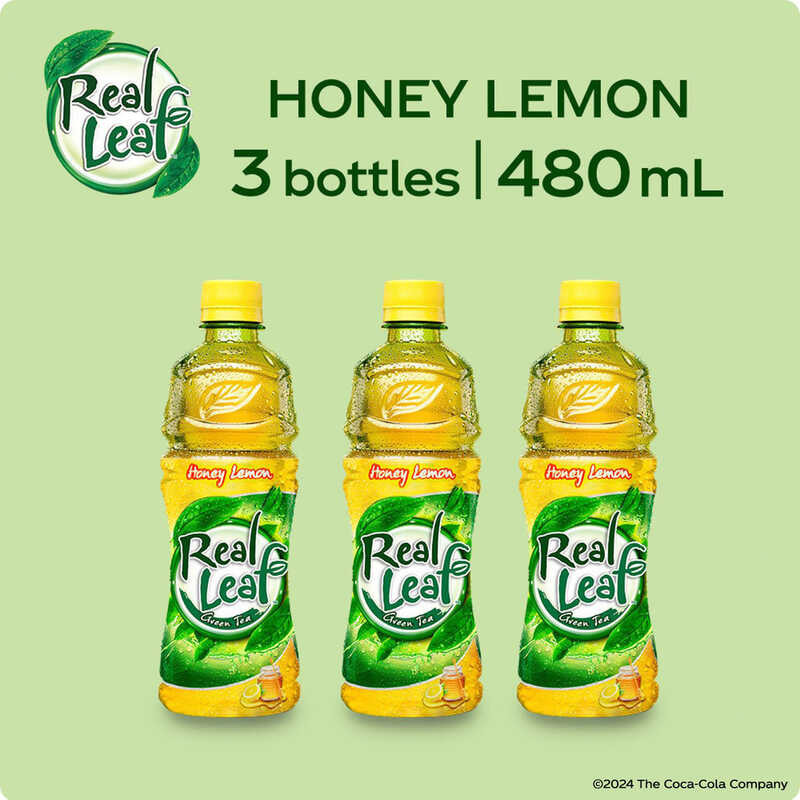 Real Leaf COD Green Tea Honey Lemon 480mL - Paket ng 3 2024 | Shopee Philippines