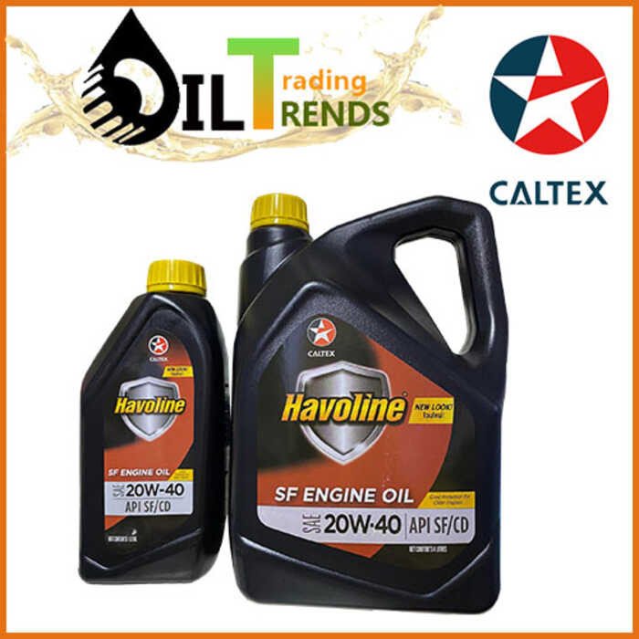 Havoline SF Engine Oil SAE 20W40 1Liter | Shopee Philippines