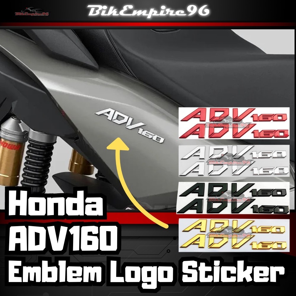 Honda ADV160 Emblem Logo Sticker 1Pair 3D Logo Emblem Emblem Badge 3D ...