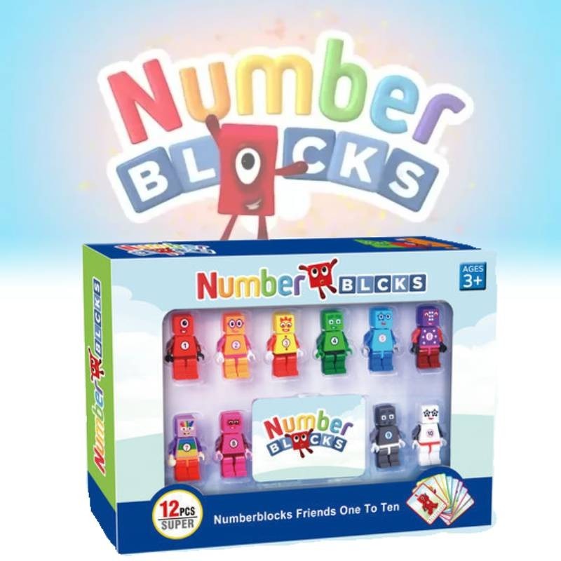 Numberblocks Action Figures Model Building Blocks Toy DIY Educational ...