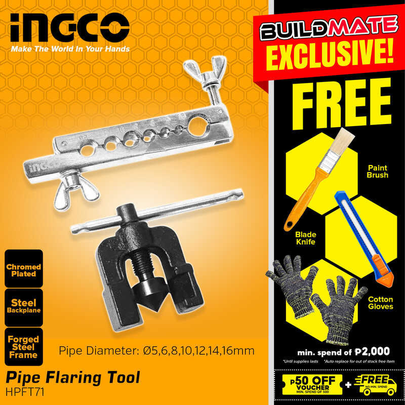 Pipe BUILDMATE Ingco Flaring Tool Hpft71 - IHT | Shopee Philippines