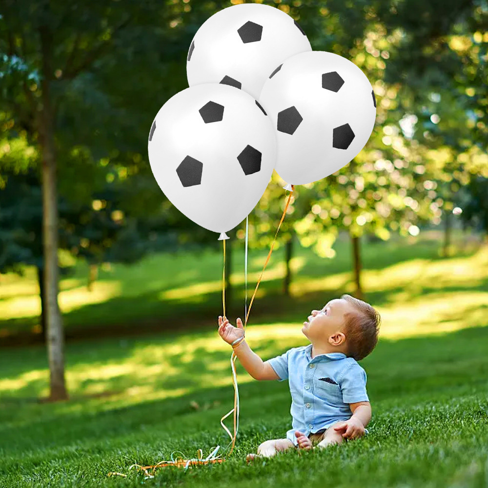 20 Pcs DIY Party Layout 12 Inches Football Modeling Latex Balloon ...