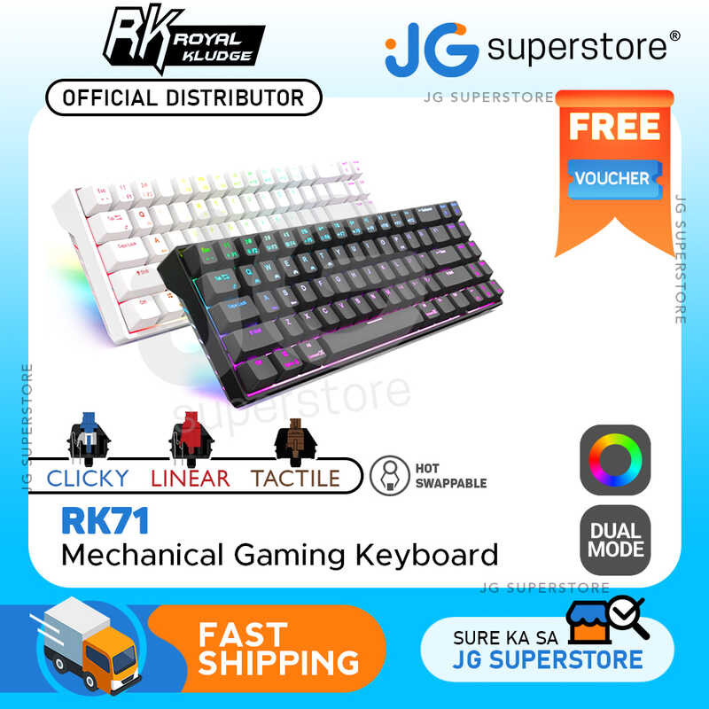 Kludge Royal RK Rk71 RGB 71 Keys Dual-Mode 70% Mechanical Gaming ...