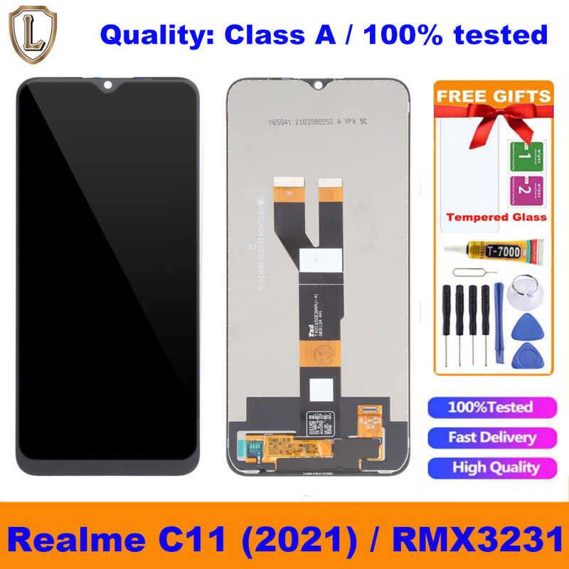 For 100% Tested Real C11 2021 Rmx3231 Screen Touch Digitizer LCD ...