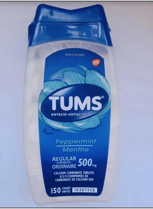 Tums Regular Strength 500mg Antacid for Heartburn Relief, 150 count ...