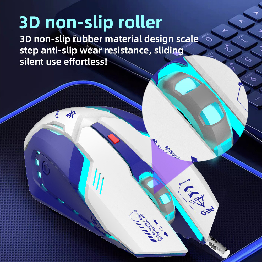 Zeus M-99 Mecha Style Gaming Mouse USB Wired Mechanical Feel Like Led ...