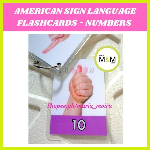 § NUMBERS and ALPHABET SIGN LANGUAGE FLASHCARDS ASL, Laminated ...